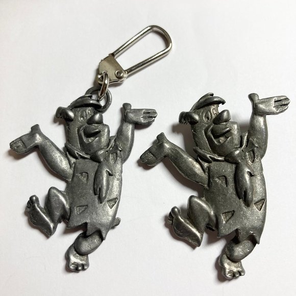Warner Bros. | Accessories | Vintage Fred Flintstone Pin Zipper Pull ...